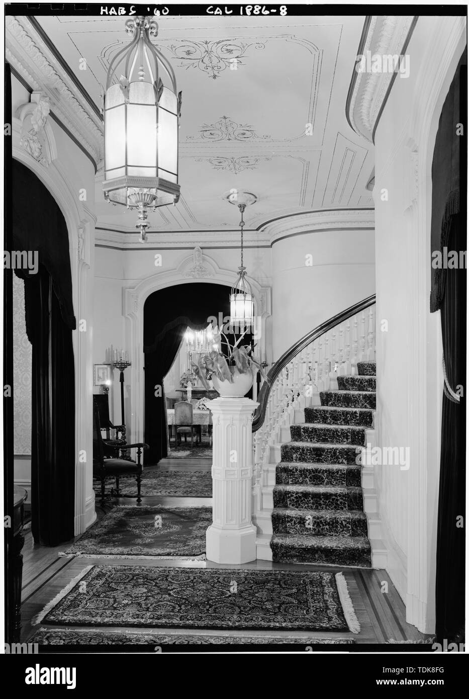 October 1960 STAIR HALL (TO SOUTH) - Albert Gallatin House, 1527 H ...