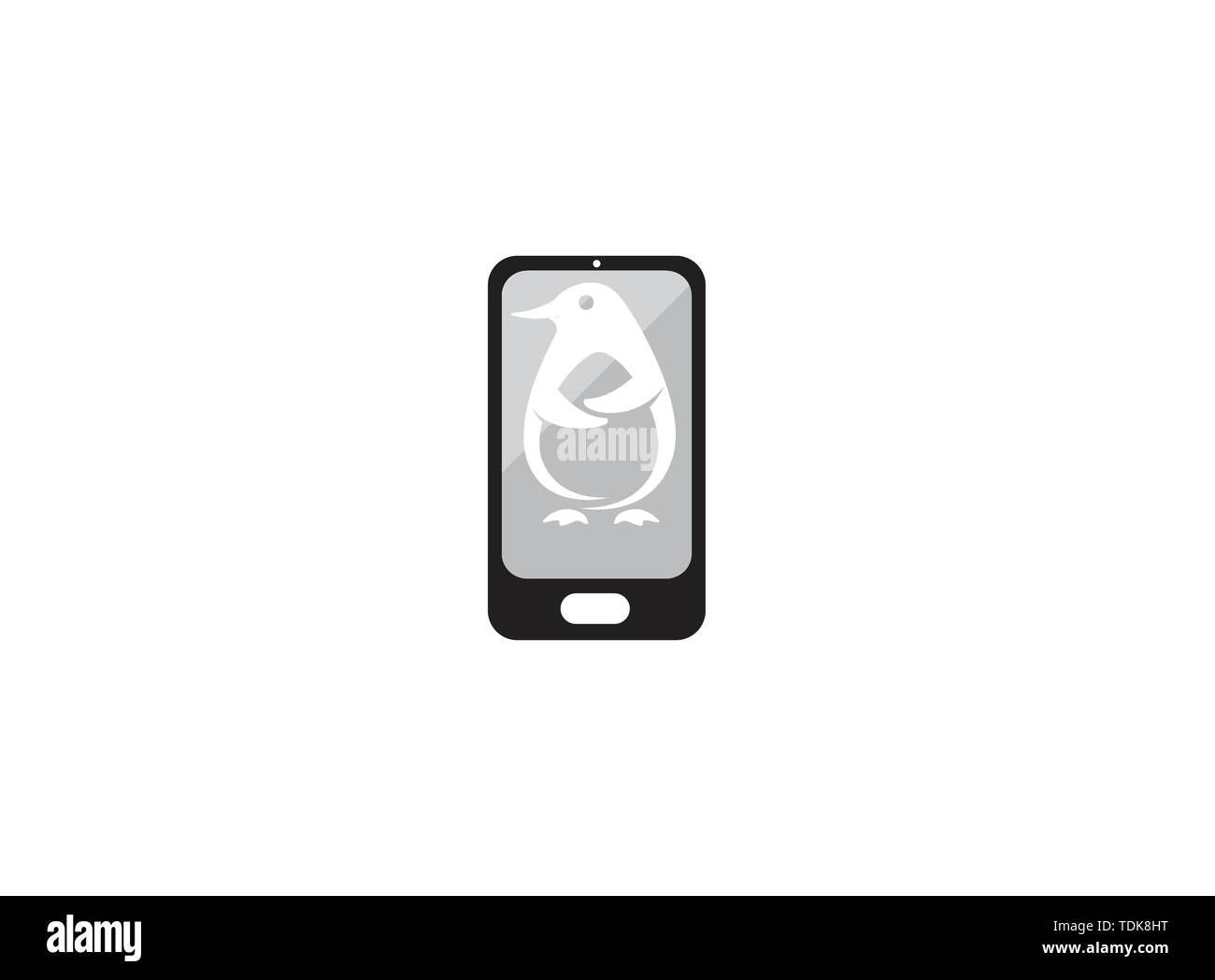 Penguin side view Stock Vector Images - Alamy