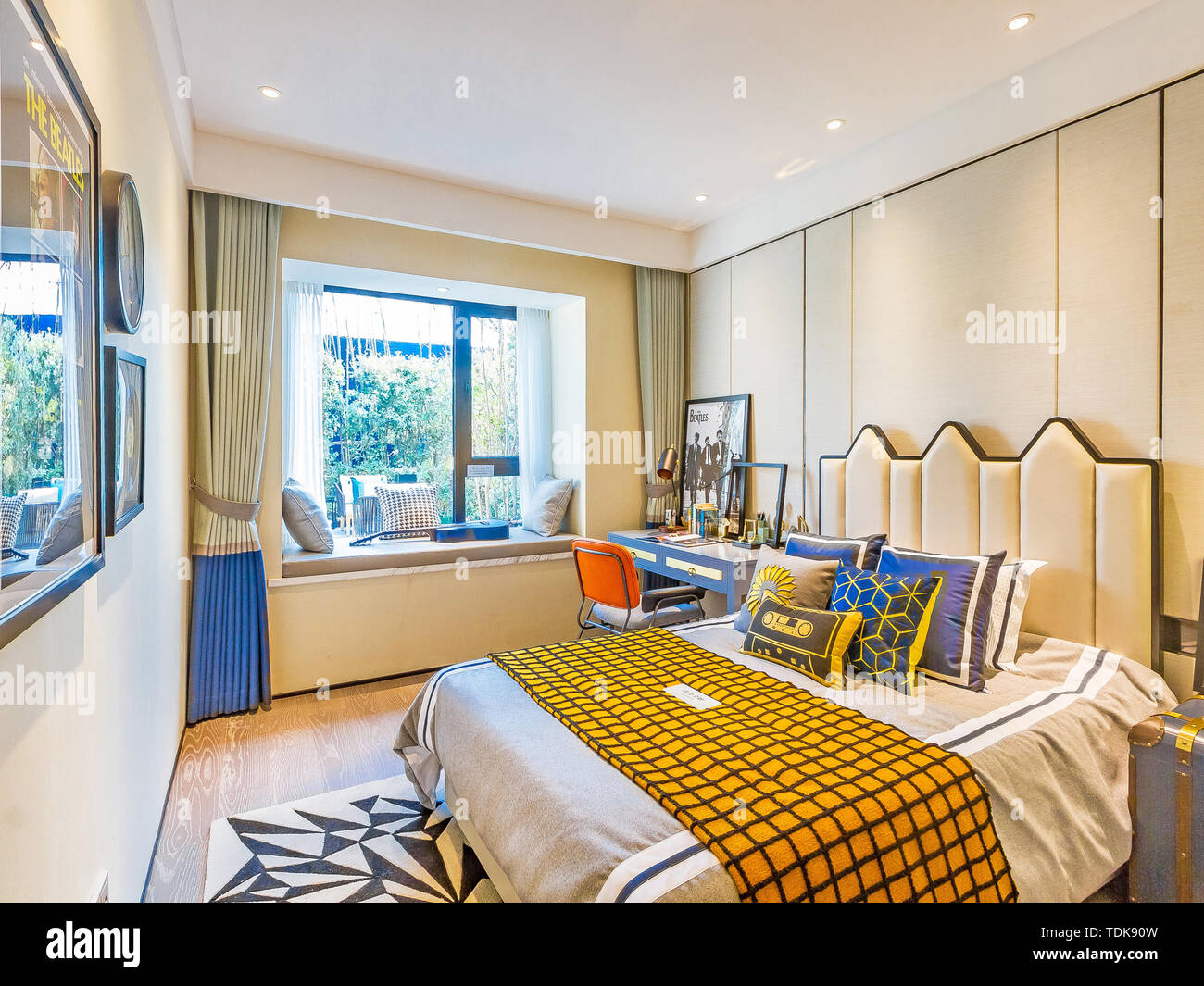 Bedroom, sleep, comfortable and comfortable rest environment, different ...