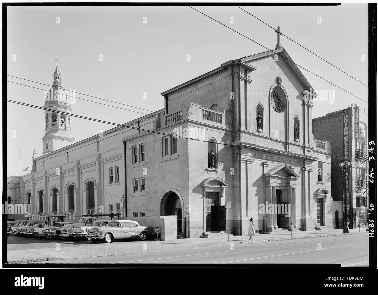 October 2, 1960 NORTHWEST CORNER ELEVATION - Cathedral of St. Vibiana ...