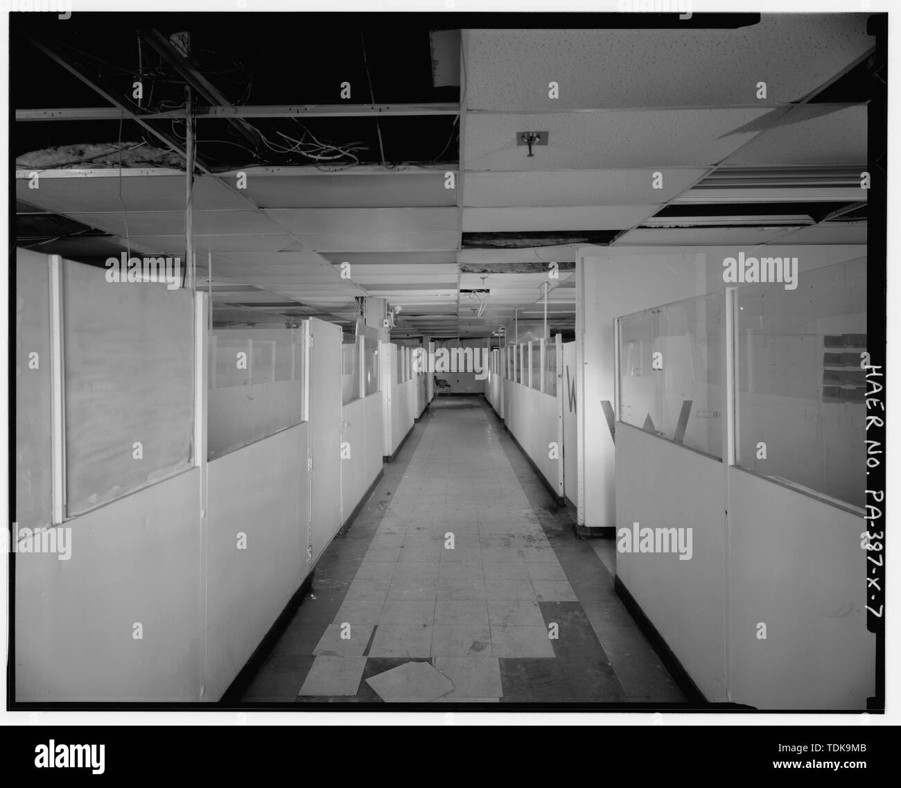 Office area, third floor, center, looking west. - Naval Base ...