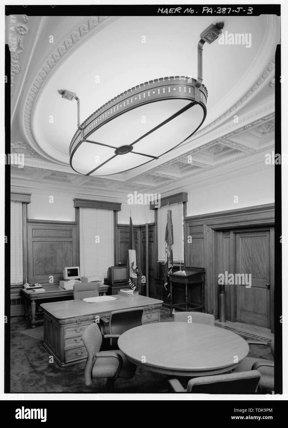 Office of the admiral in commander's office, view east. - Naval Base ...