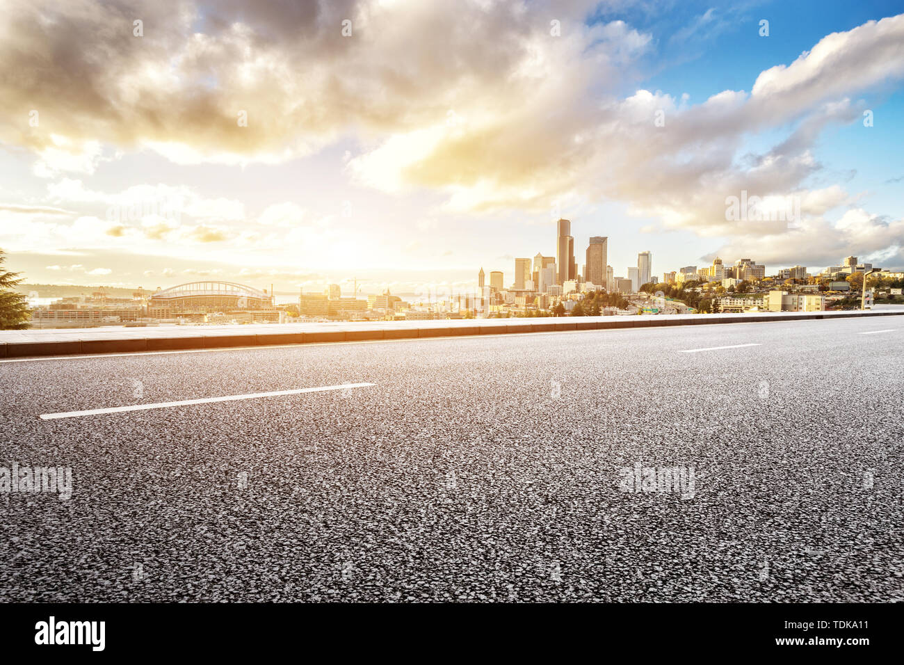 Road Landscape. Street Tourism Guide. Expressway Stock Photo - Alamy