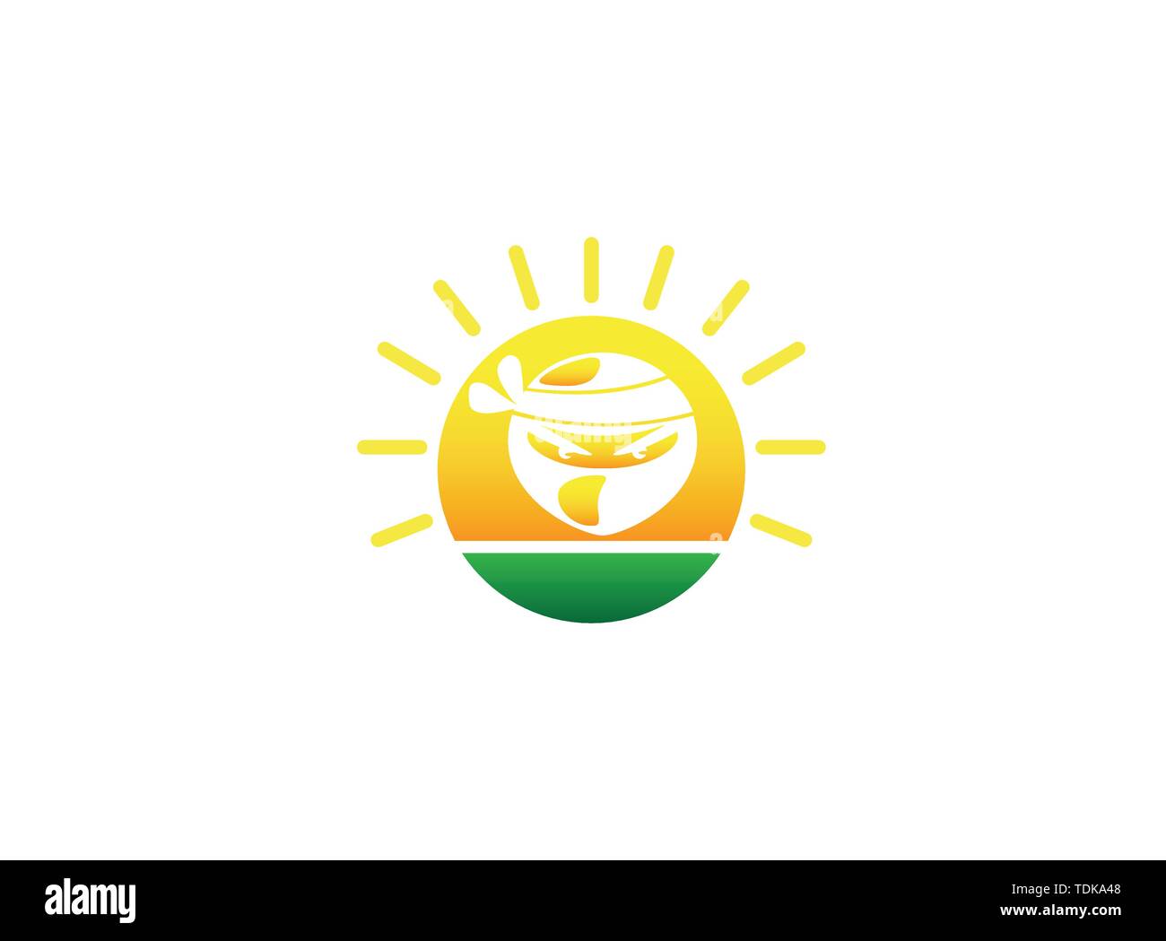 Ninja head with angry face design illustration in a cloud shape icon ...
