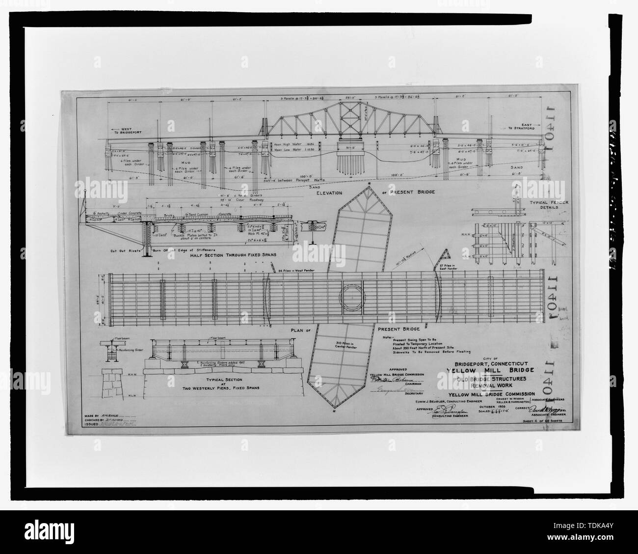 Old Bridge Structures Removal Work, Sheet 4 - Yellow Mill Bridge ...