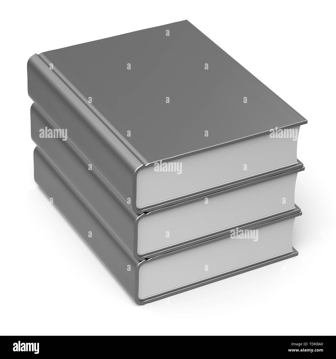 Books stack blank white cover 3 three classic. School learning ...