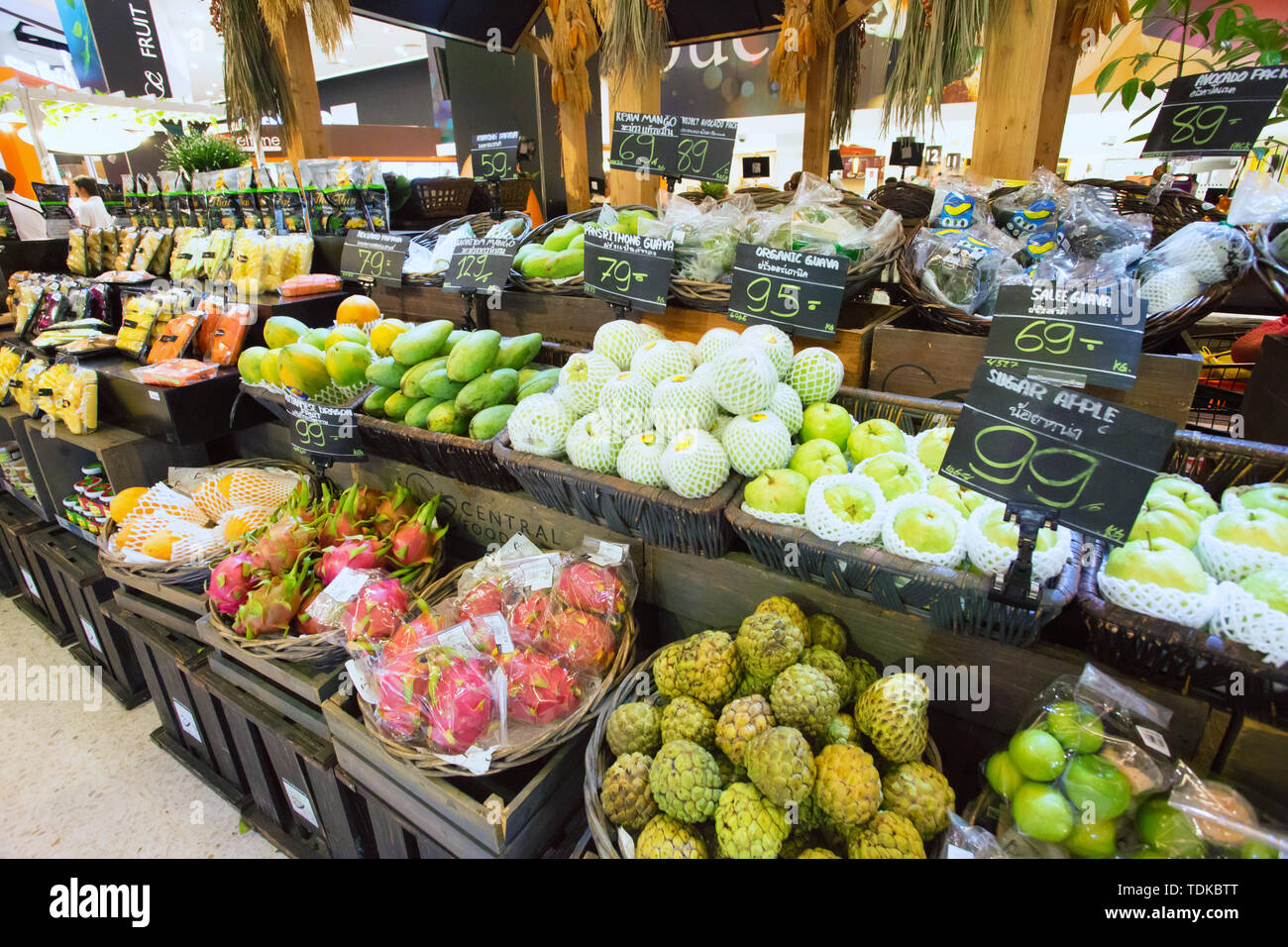 Fruit stand in modern photography Stock Photo - Alamy