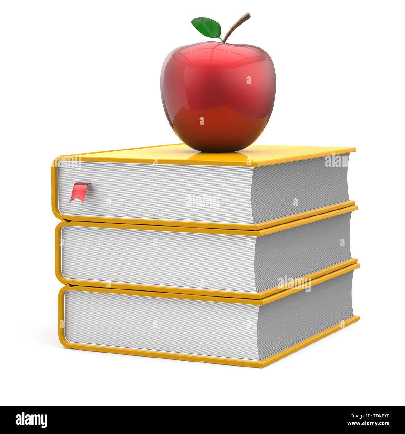 Books apple yellow red index textbooks stack education studying reading ...