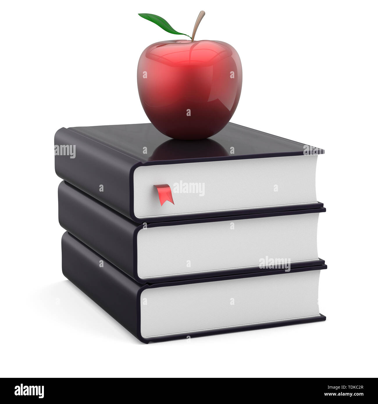 Apple red books black index textbooks stack education studying reading ...