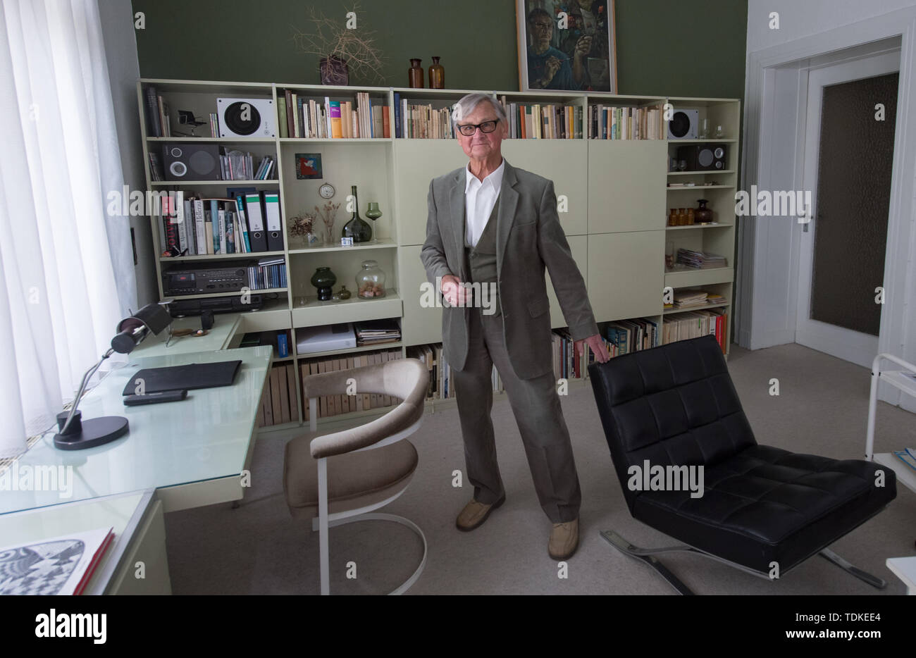 Leipzig, Germany. 10th May, 2019. The well-known furniture designer ...