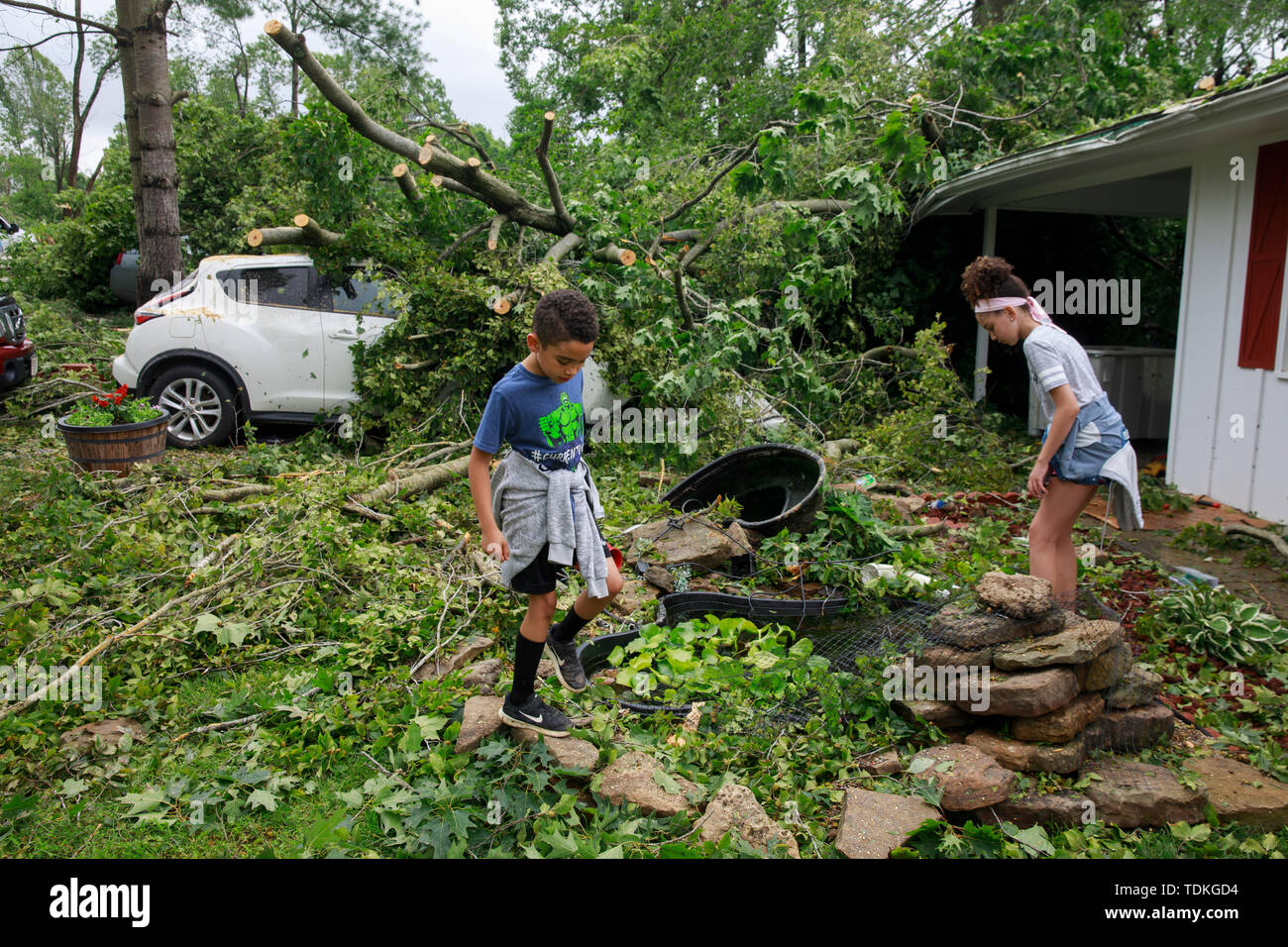 Tornado destruction path hi-res stock photography and images - Alamy