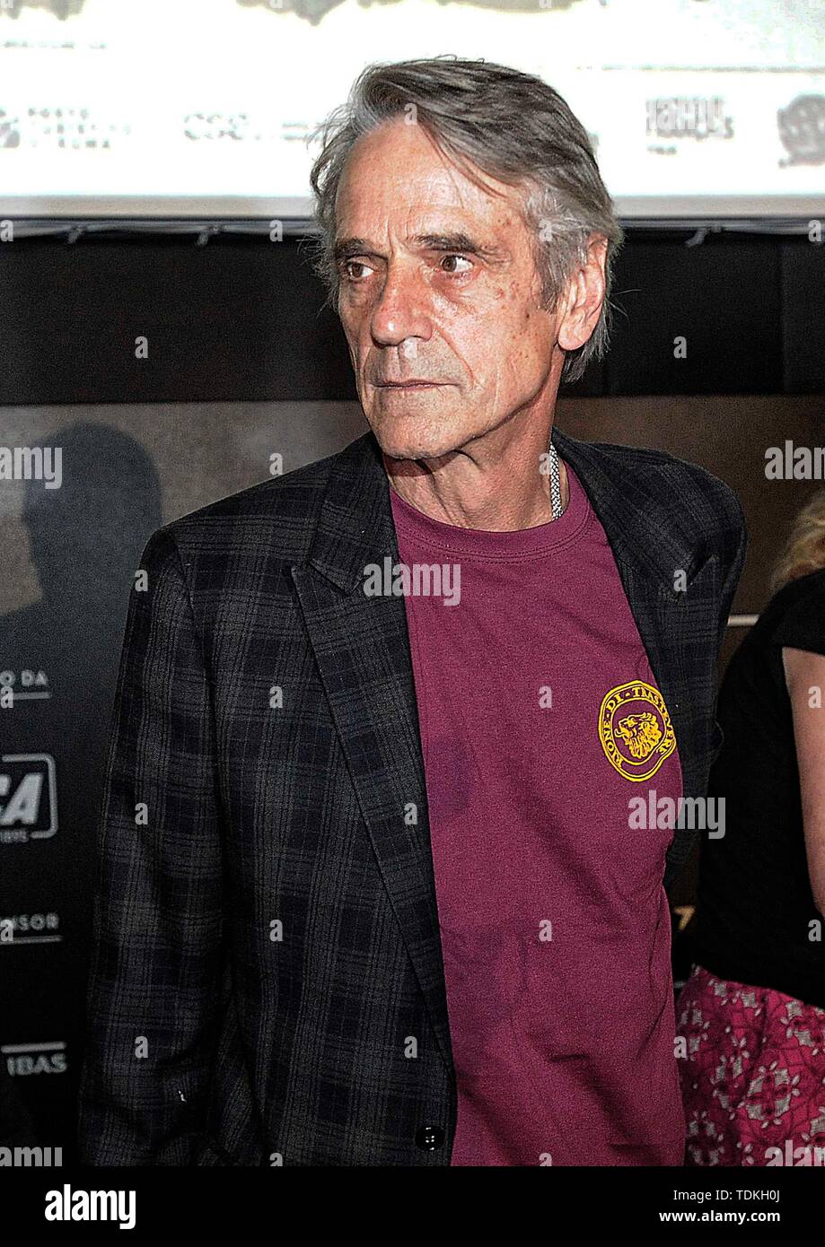 Rome, Italy. 16th June, 2019. Rome, Jeremy Irons at the arena in Piazza ...