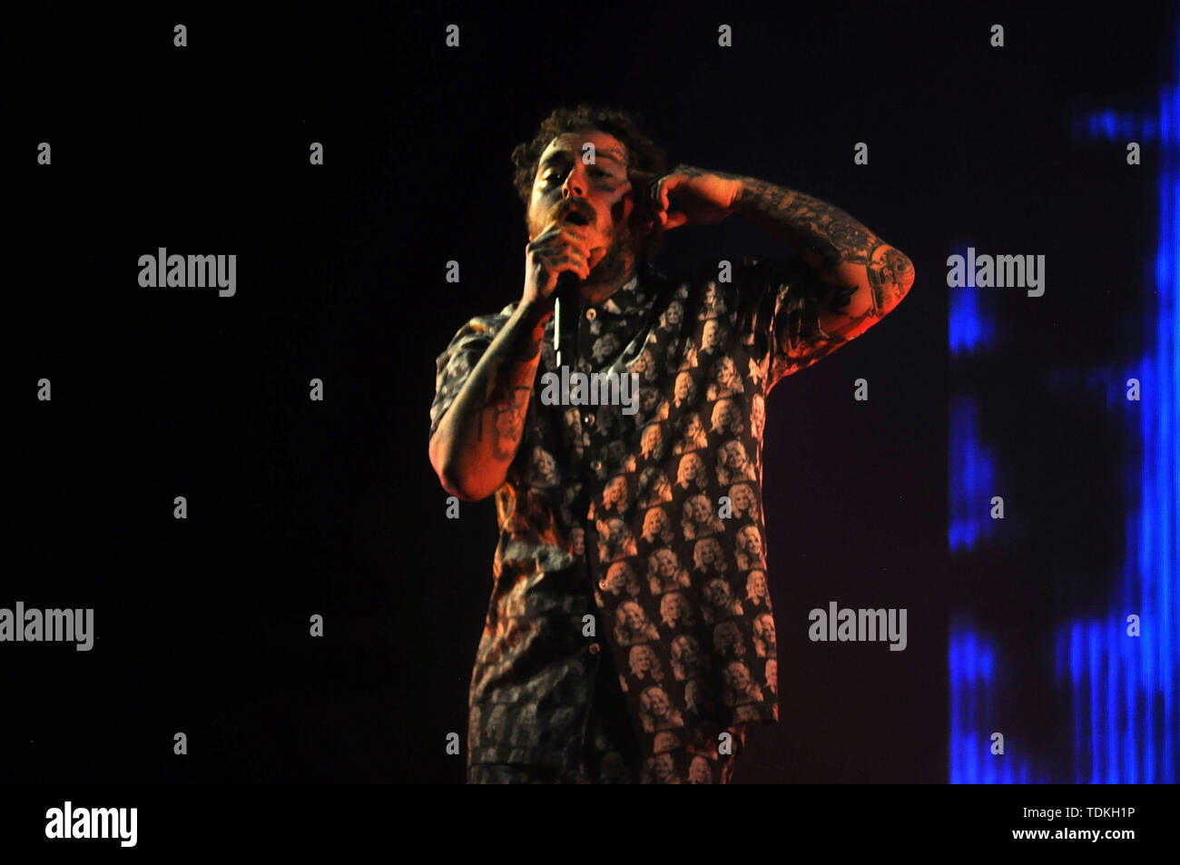 Post Malone performs during the 2019 Bonnaroo Music & Arts Festival in ...