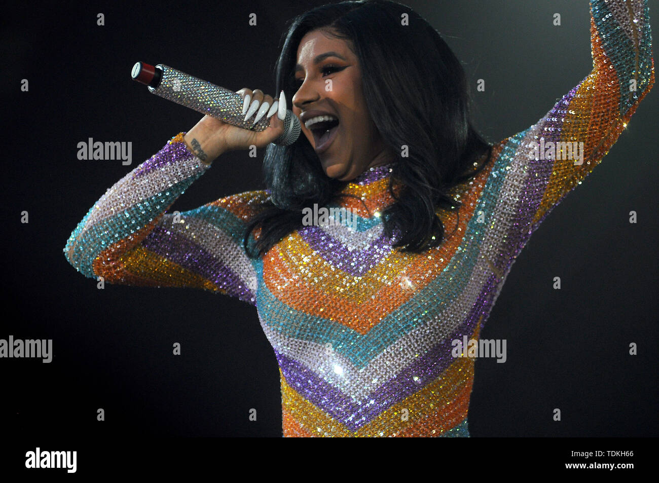 Cardi B performs during the 2019 Bonnaroo Music & Arts Festival in ...
