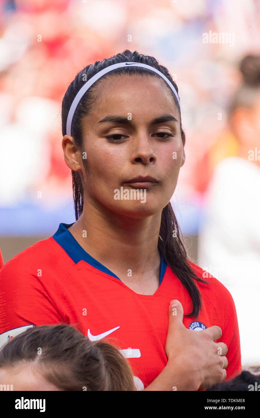 Paris, France. 16th June, 2019. Su Helen Galaz (Chile) during the FIFA ...