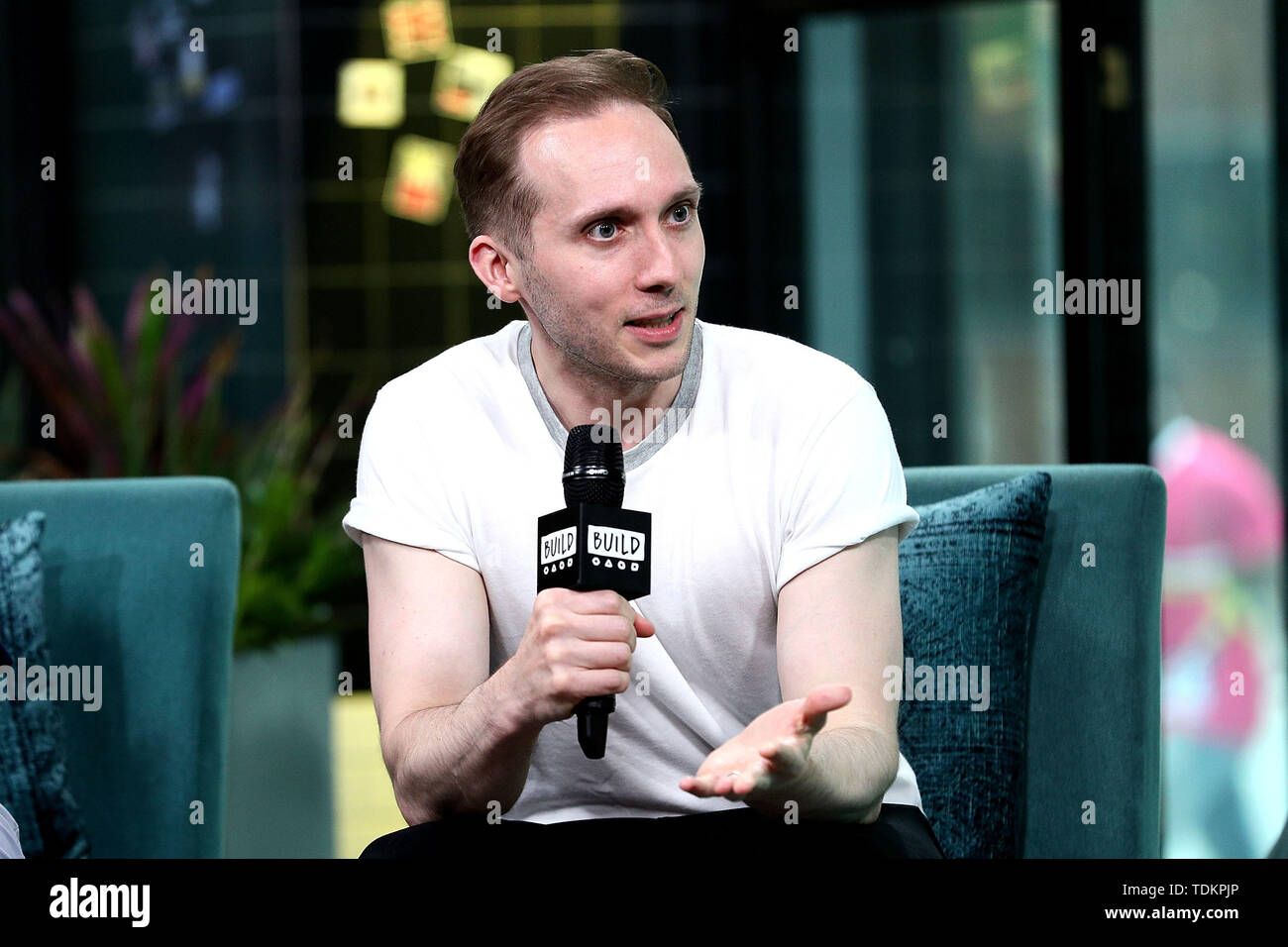 New York, USA. 17 June, 2019. Iain Bell at the BUILD Speaker Series: Discussing "Stonewall", the ...