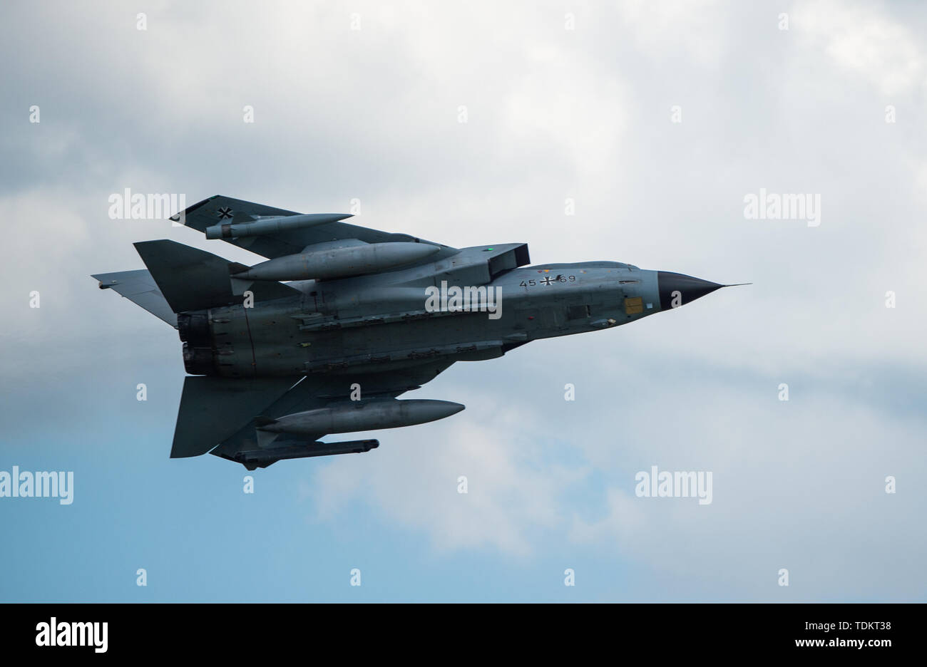 13 June 2019, Lower Saxony, Faßberg: A Panavia 200 (PA-200) Tornado ...