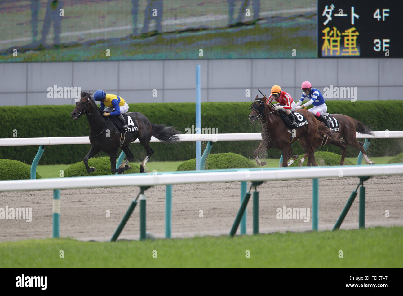 Hyogo, Japan. 9th June, 2019. (L-R) Air Almas (Yuga Kawada), American ...