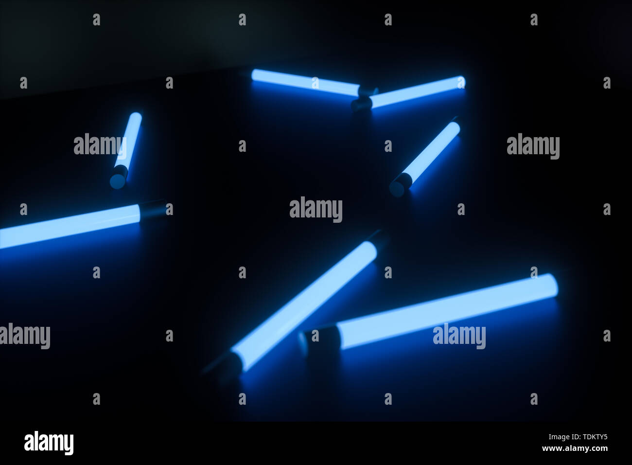 Long LED light, three-dimensional rendering Stock Photo - Alamy