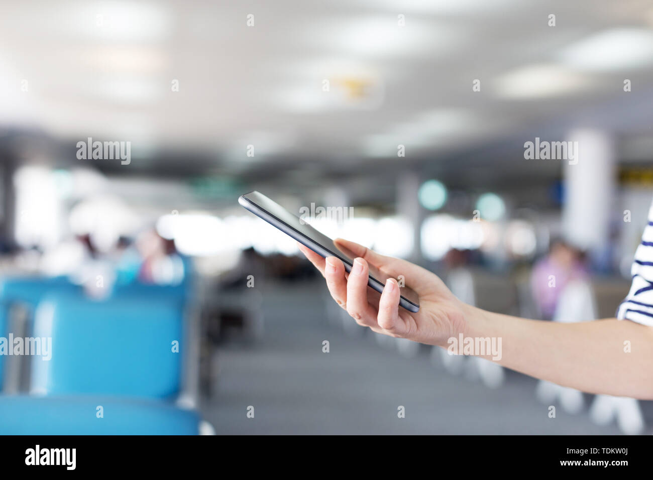 Businesswomen use smart phone during the tourist trip Stock Photo - Alamy