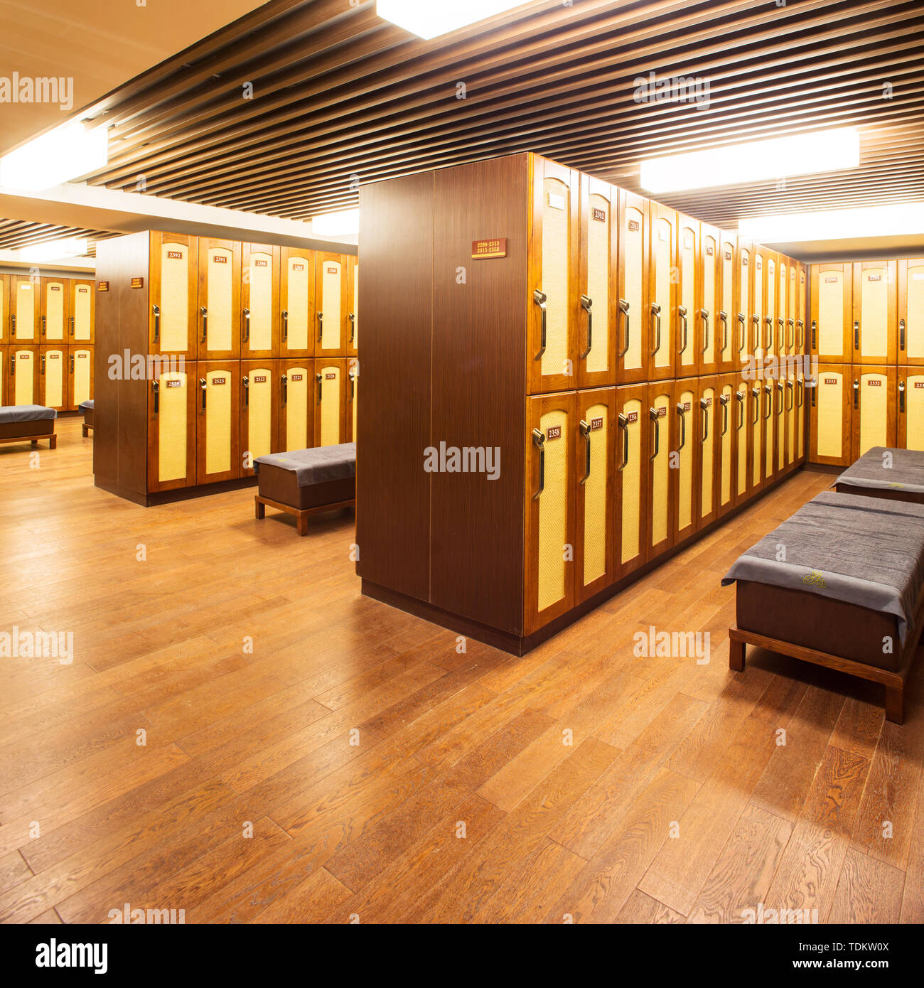 Female changing room gym hi-res stock photography and images - Alamy