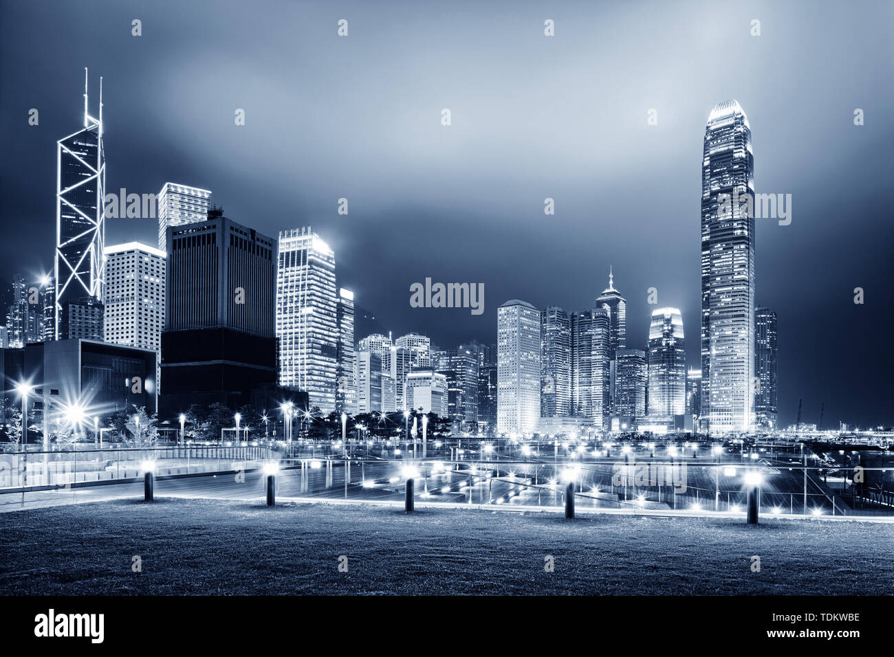 square with night modern building background Stock Photo - Alamy
