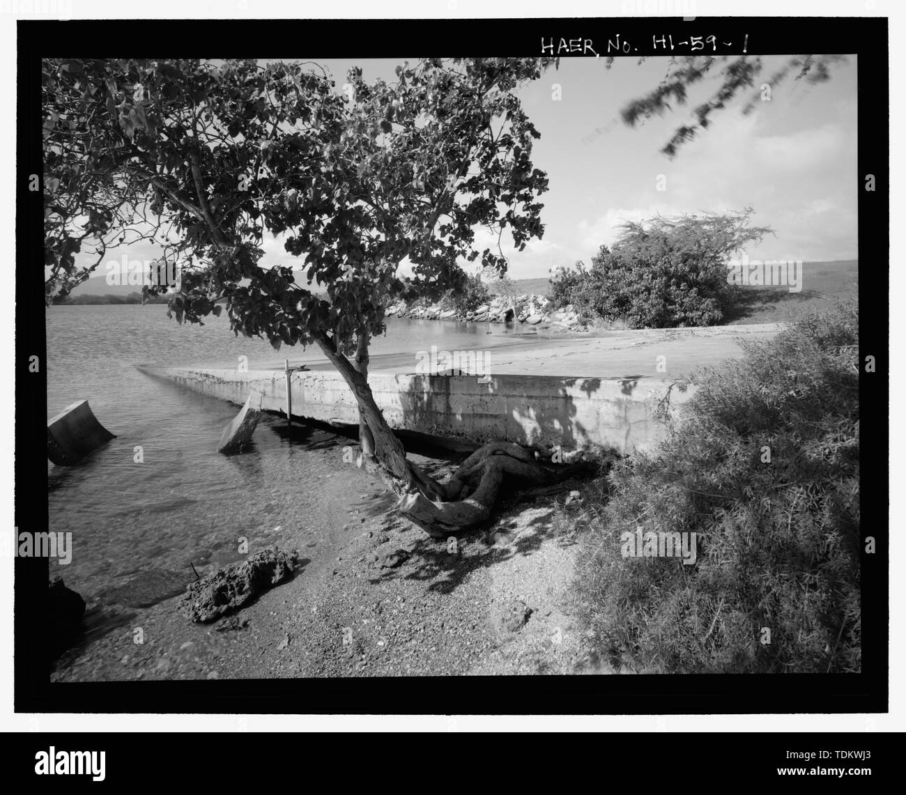 Oblique view of Facility No. S362 showing the profile of the ramp. Note ...