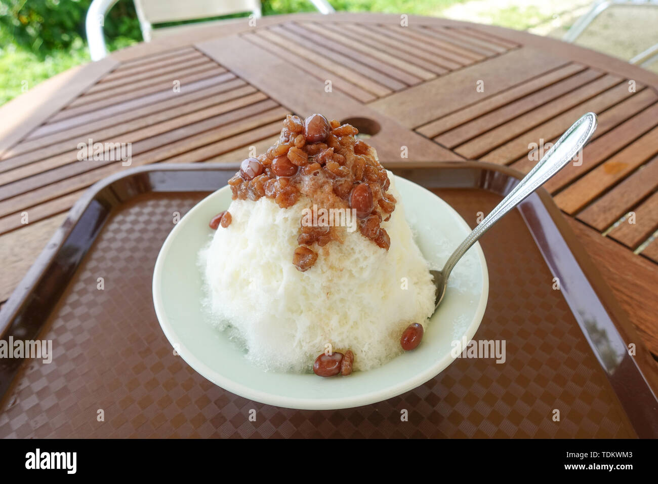 Azuki bean shaved ice Stock Photo - Alamy