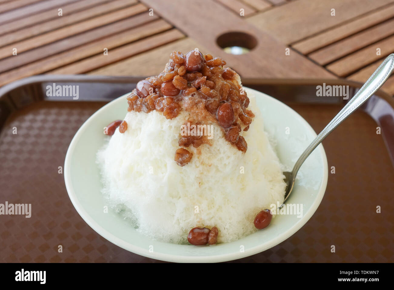 Azuki bean shaved ice Stock Photo - Alamy