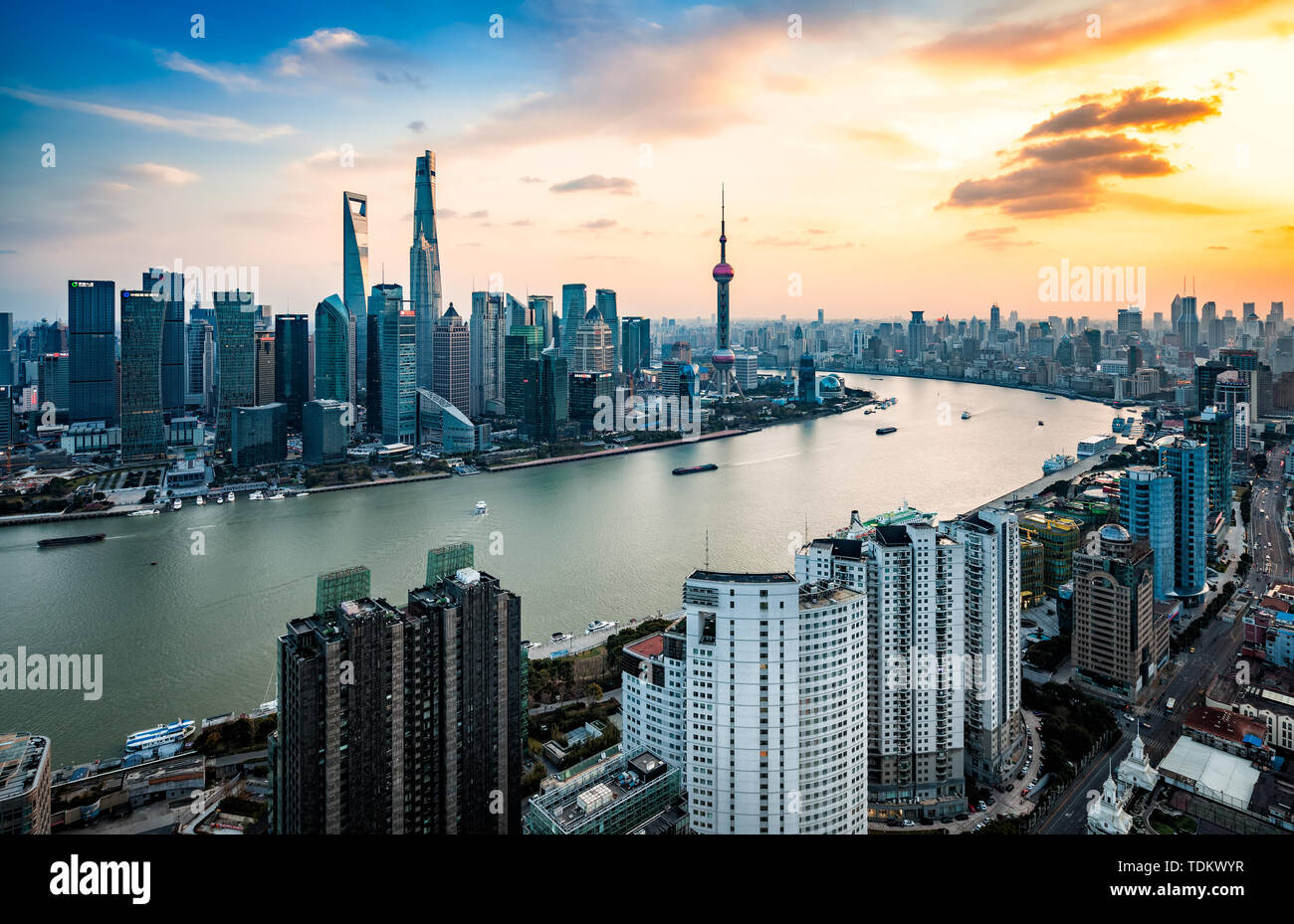 Shanghai City Architecture Scenery Stock Photo - Alamy