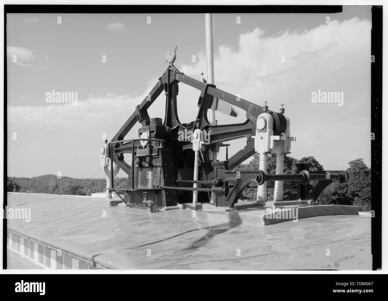 Oblique view of walking beam from starboard bow. - Ferry TICONDEROGA ...