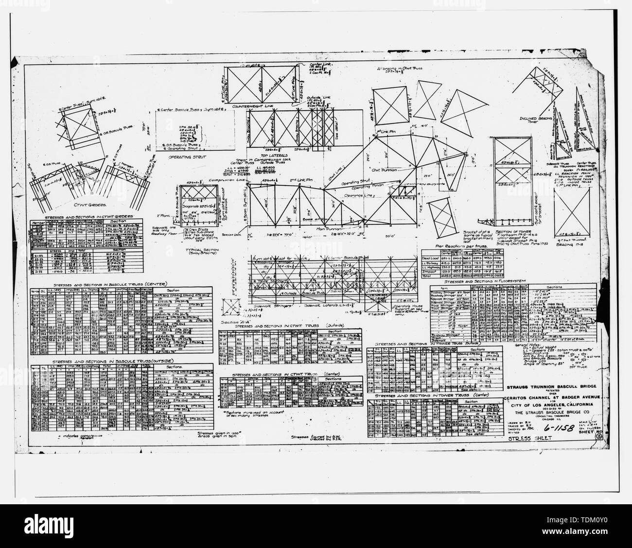 Original engineering drawings sheet 2- Stress Sheet. - Henry Ford ...