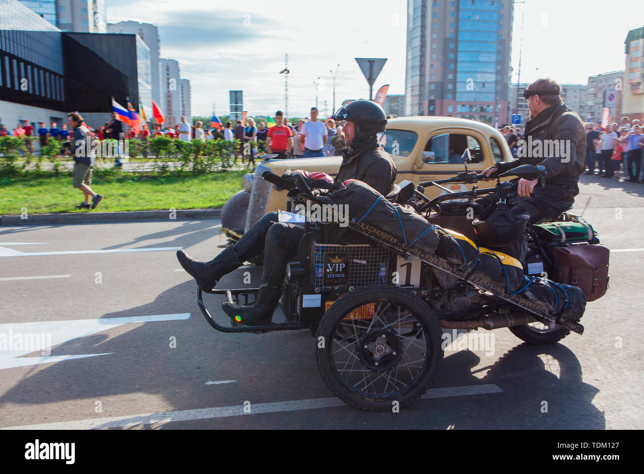 Novokuznetsk, Russia, 13 June 2019: The 7th Peking to Paris Motor ...