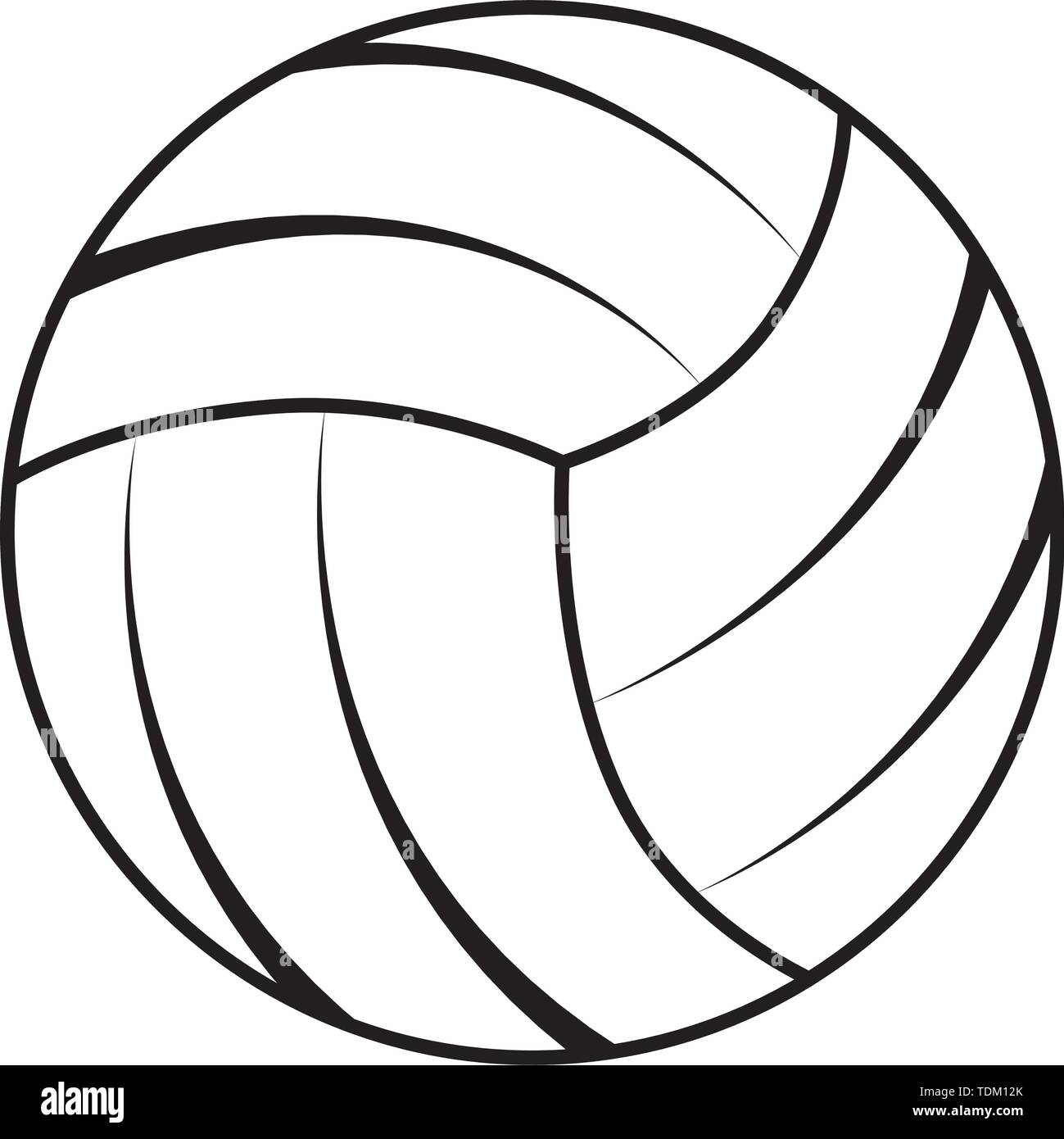 balloon volleyball sport isolated icon Stock Vector Image & Art - Alamy