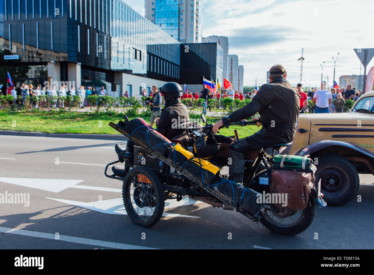 Novokuznetsk, Russia, 13 June 2019: The 7th Peking to Paris Motor ...