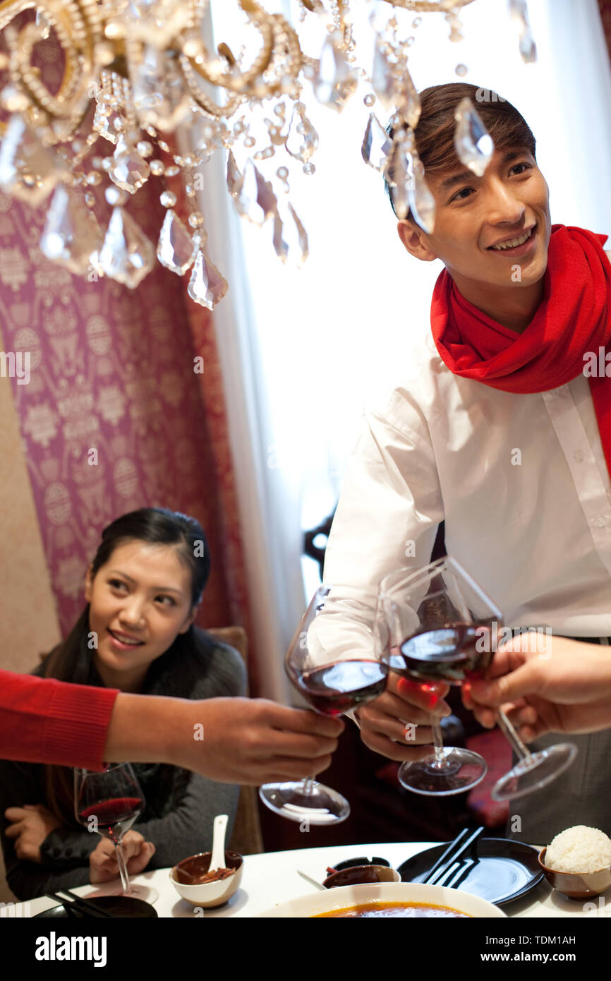 Dinner at the restaurant Stock Photo - Alamy