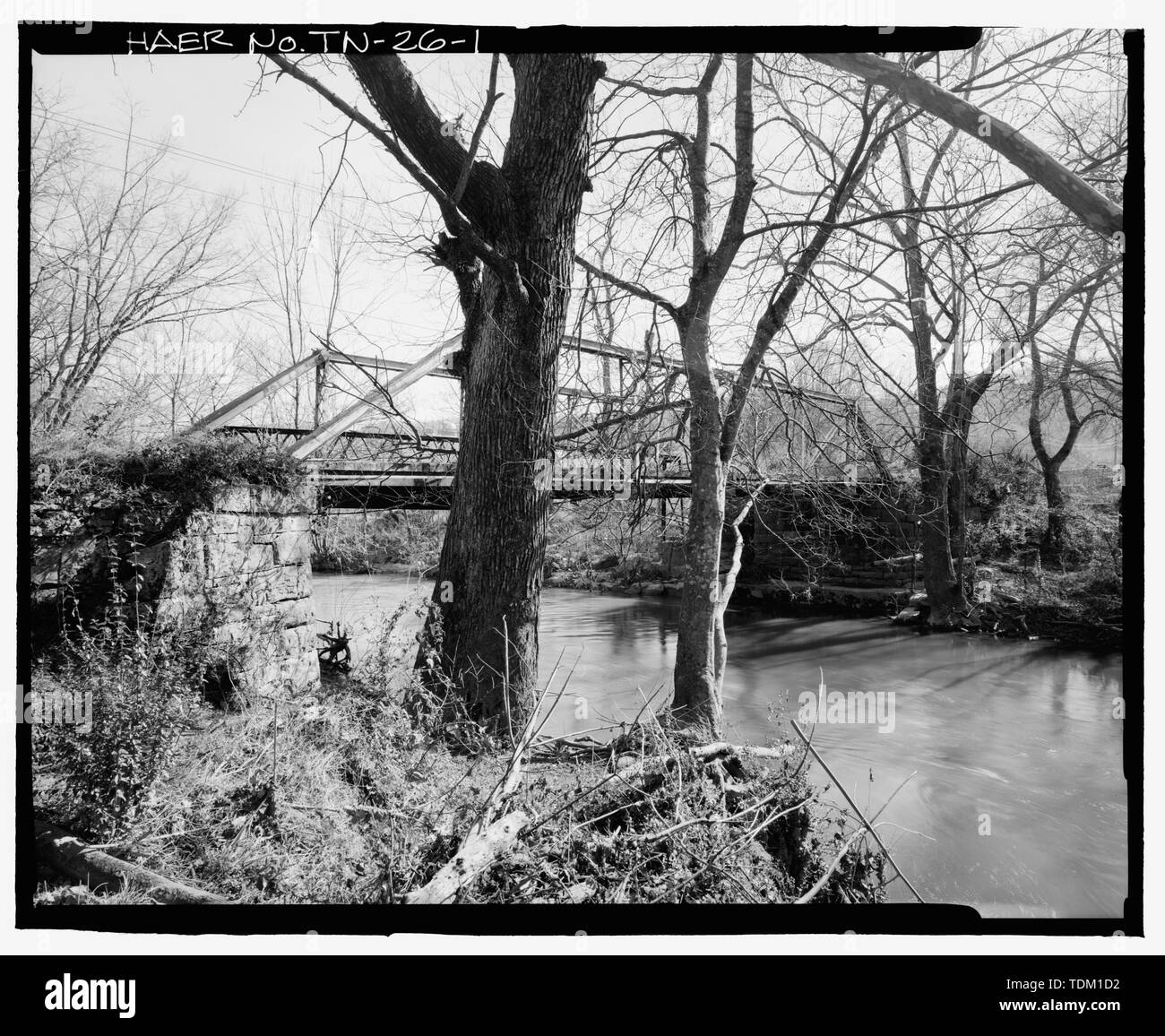 Overall elevation looking north - Dobbs Ford Bridge, Spanning Candies ...