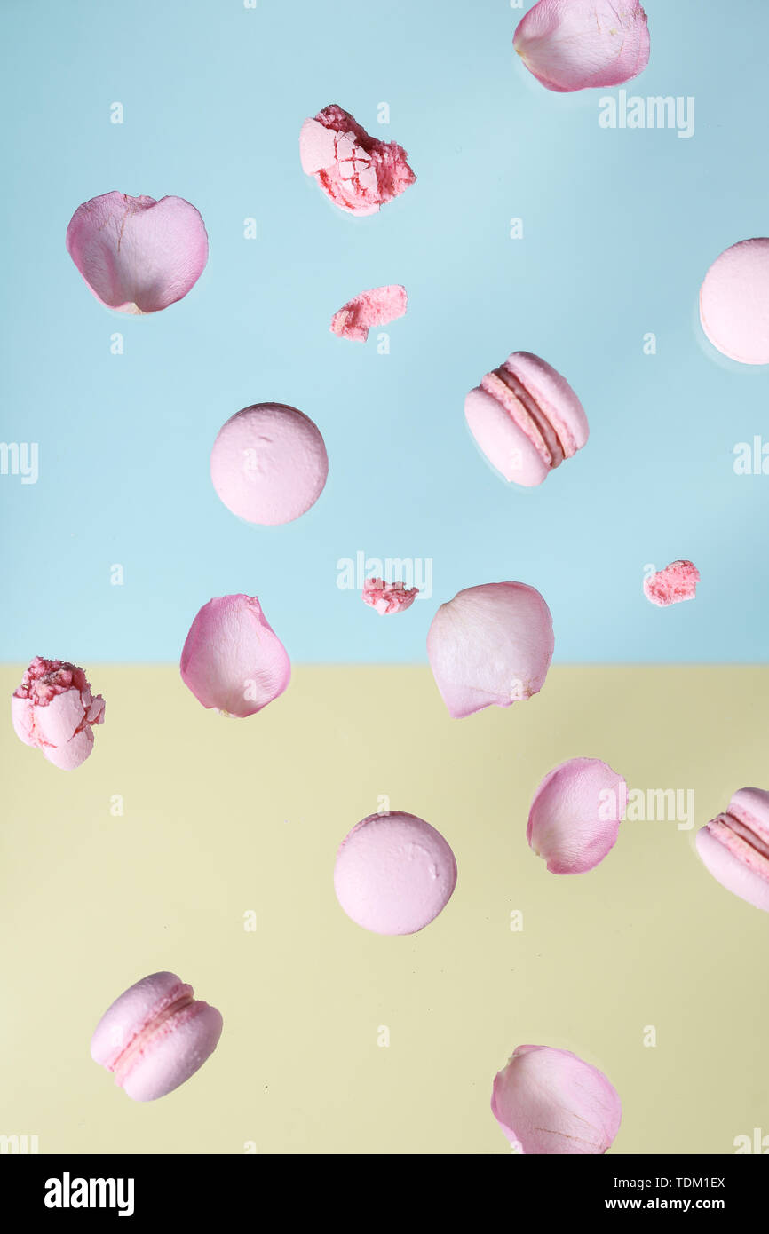 Macron background in graphic design style Stock Photo - Alamy