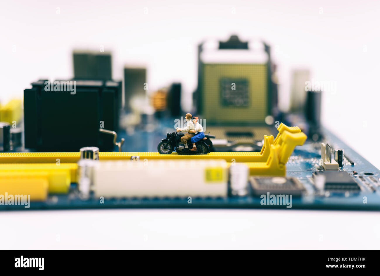 Circuit board creative picture Stock Photo - Alamy