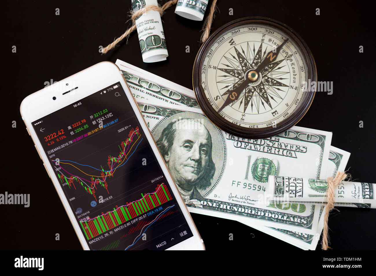 Cell phone prototype finance Stock Photo - Alamy