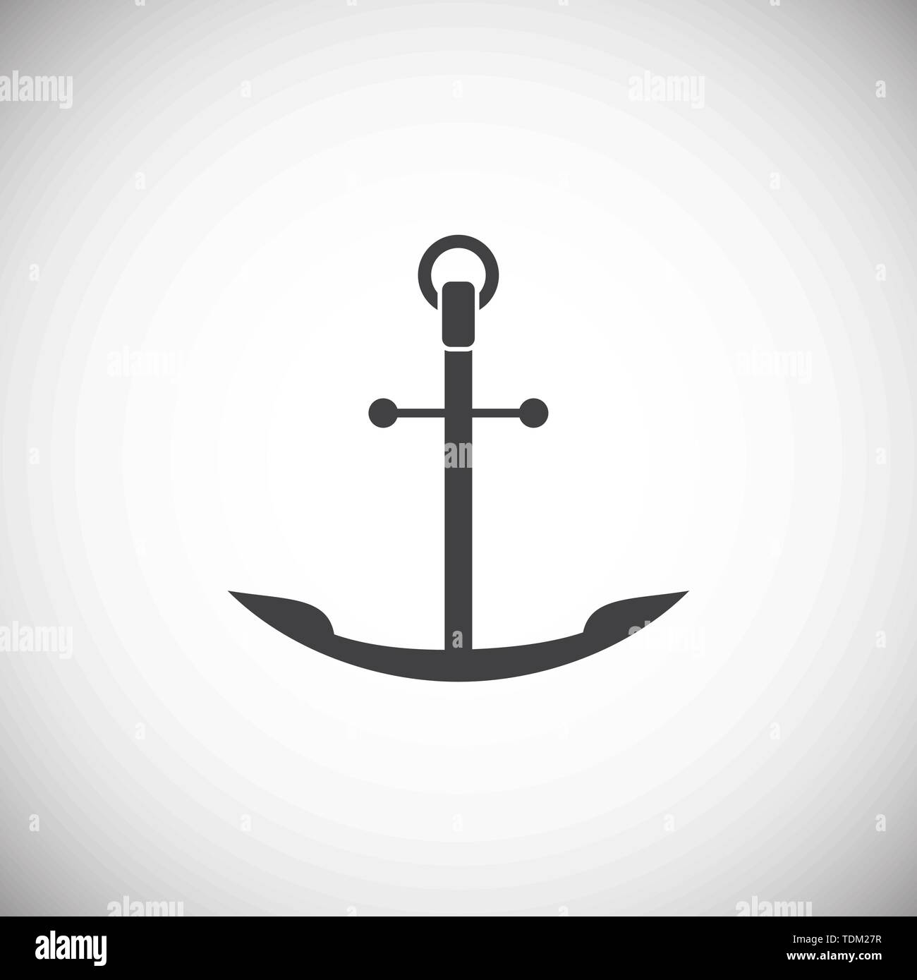 Anchor icon on background for graphic and web design. Simple ...