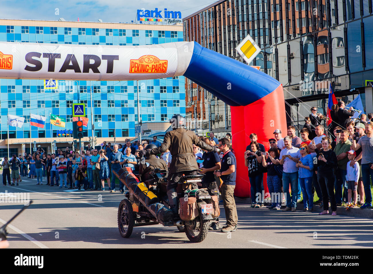 Novokuznetsk, Russia, 13 June 2019: The 7th Peking to Paris Motor ...