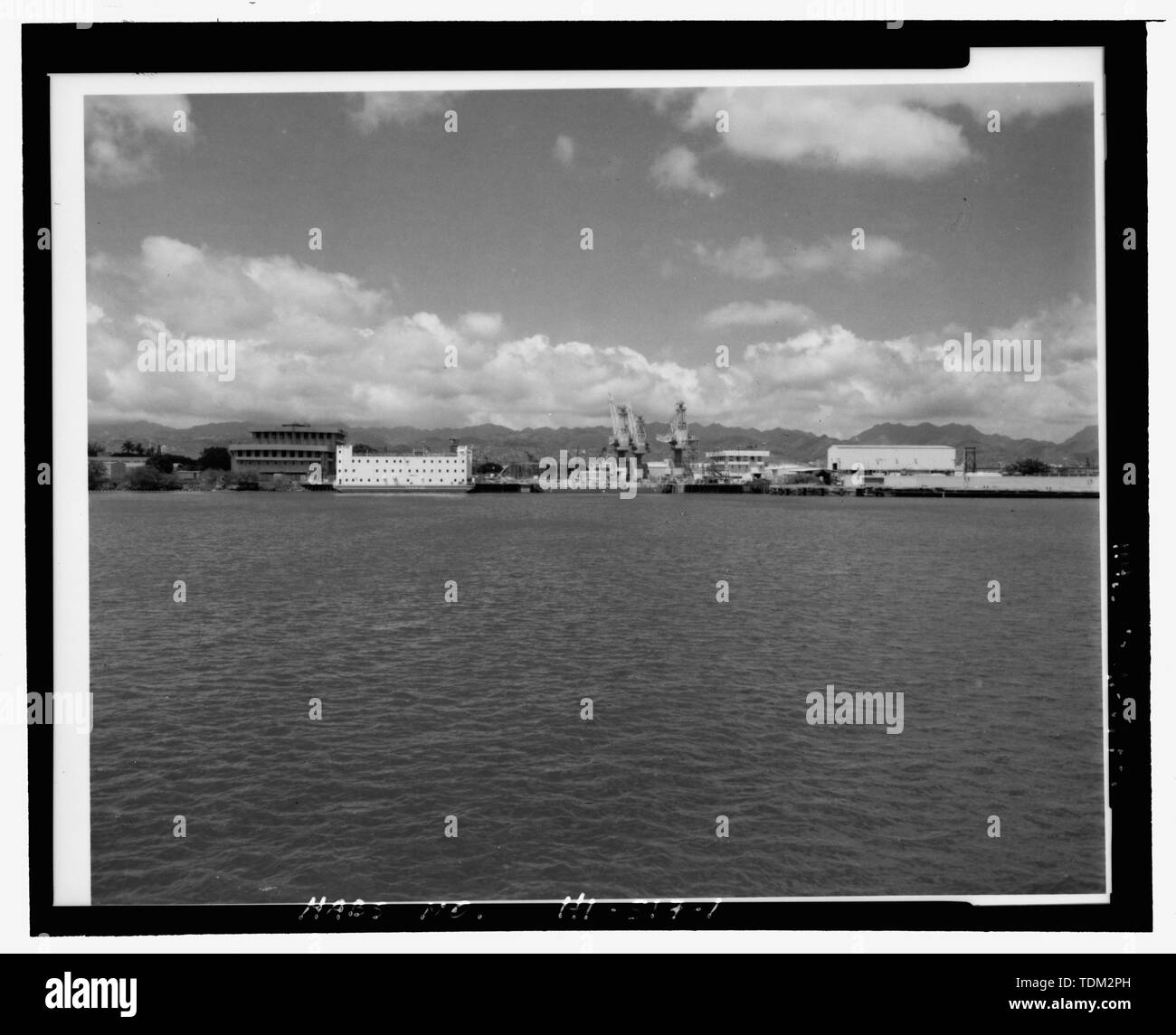 Overview of southern coastline looking towards Piers O-1, O-2, and O-3 ...