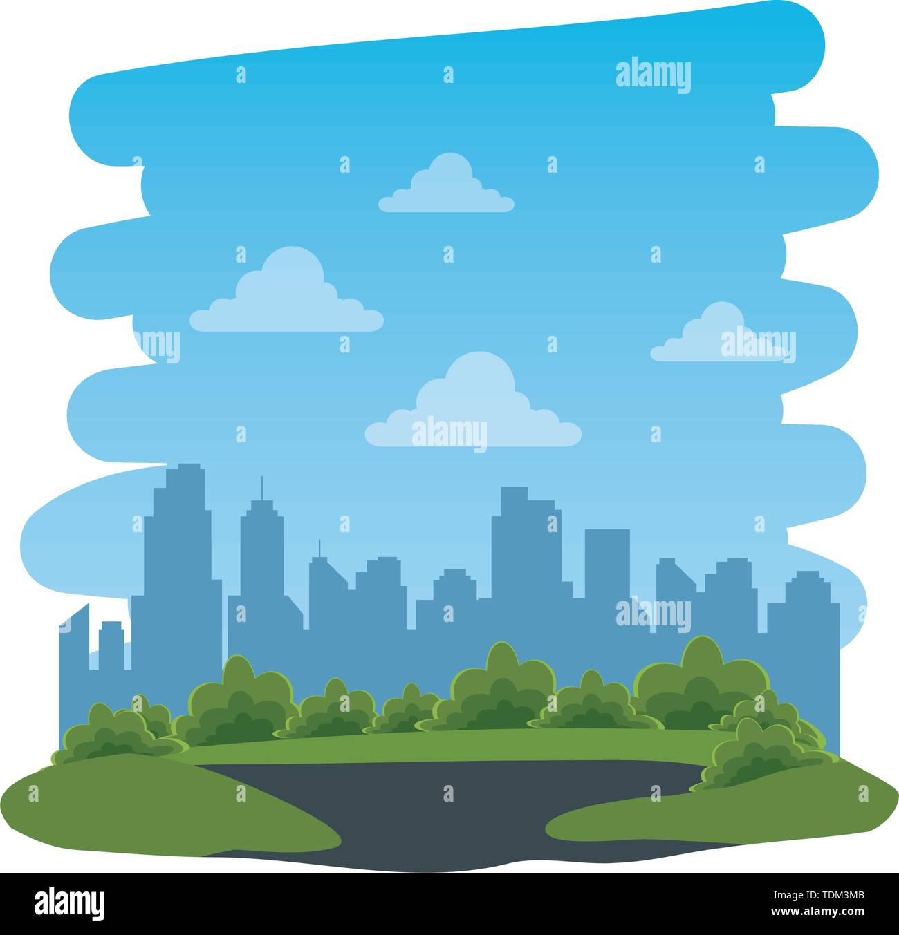 recreational park natural scene icon Stock Vector Image & Art - Alamy