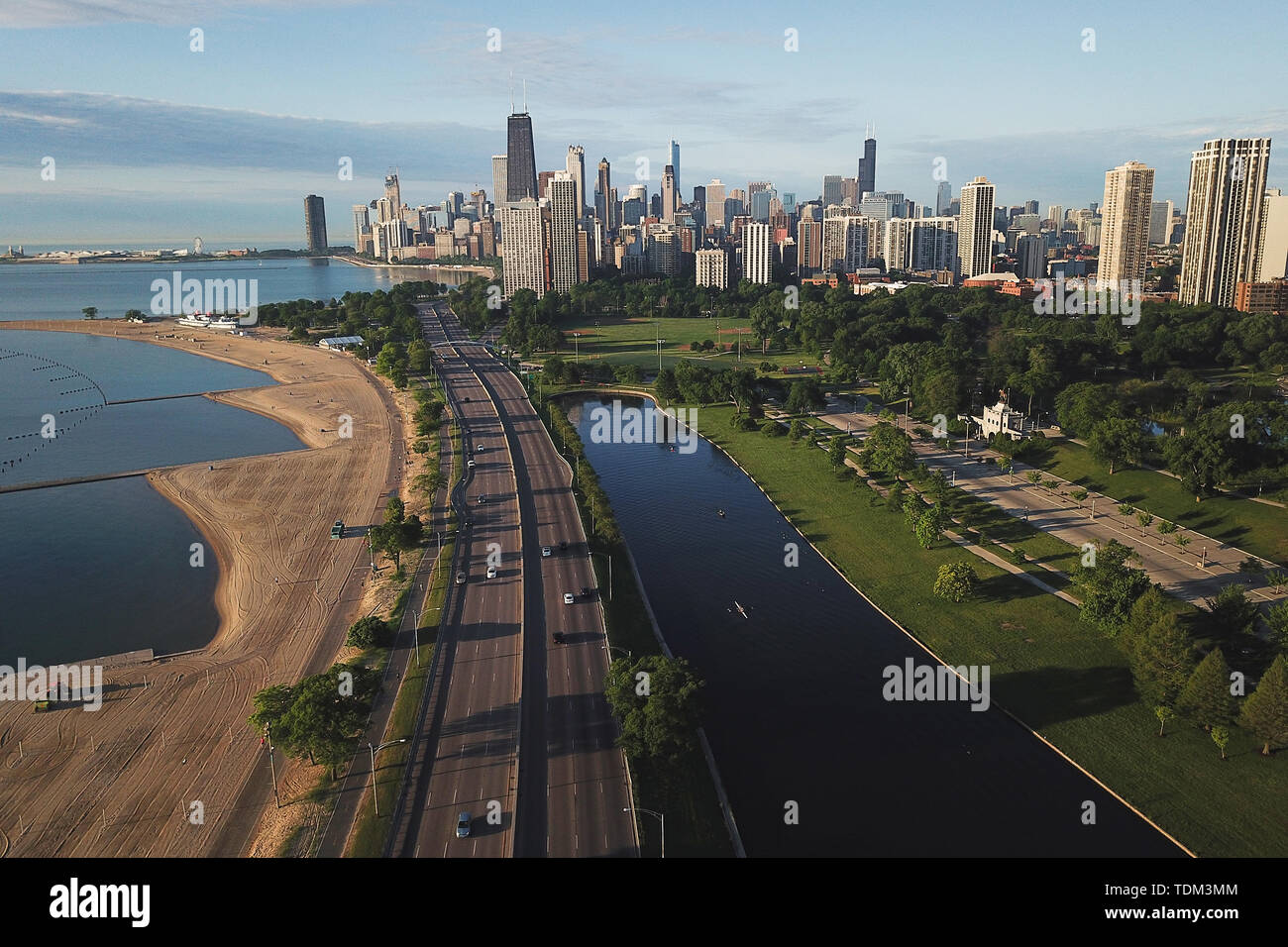 Aerial view chicago lincoln park hi-res stock photography and images ...