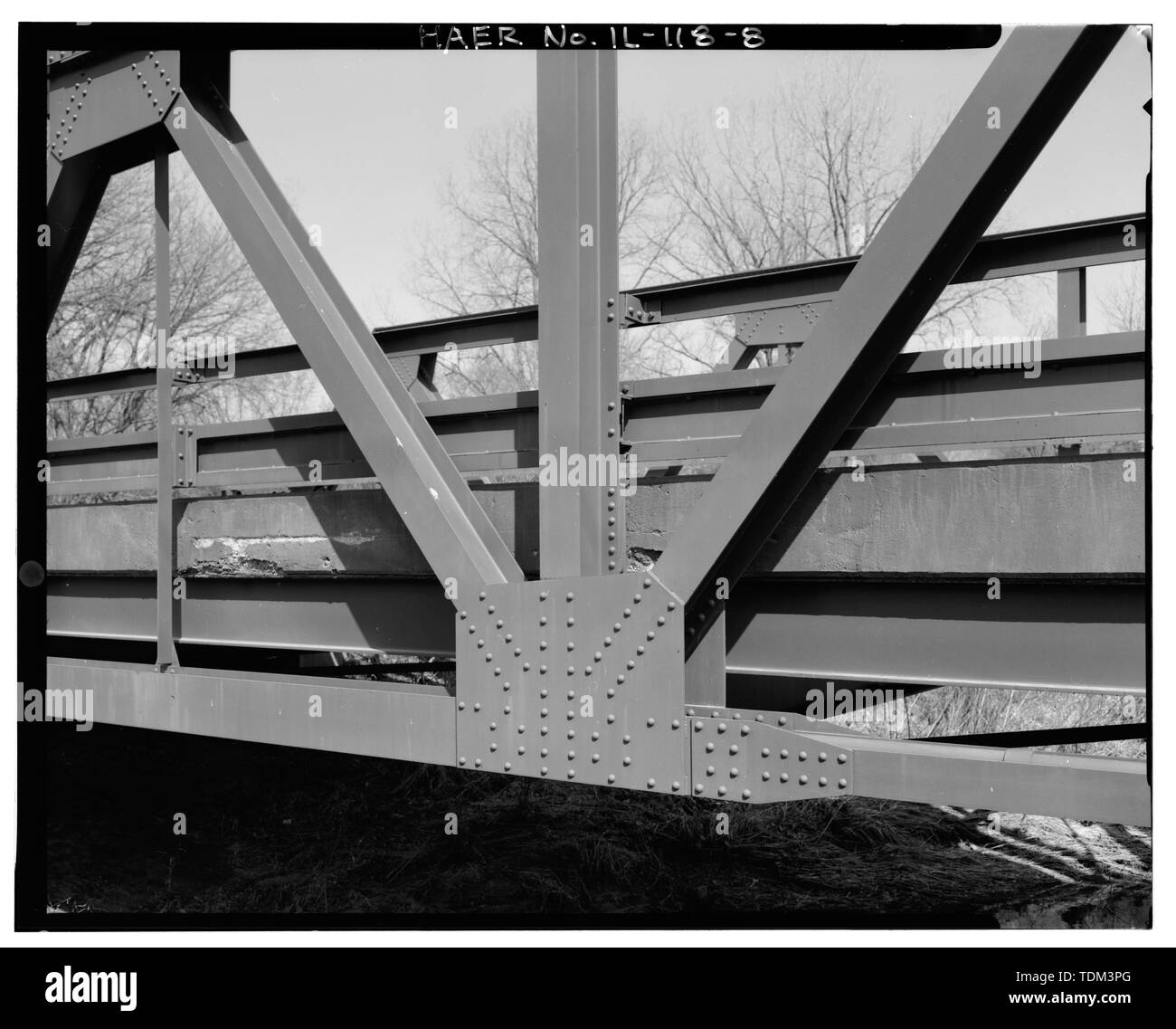 PANEL POINT, LOWER CHORD, SOUTH TRUSS EXTERIOR - Hill Creek Bridge ...