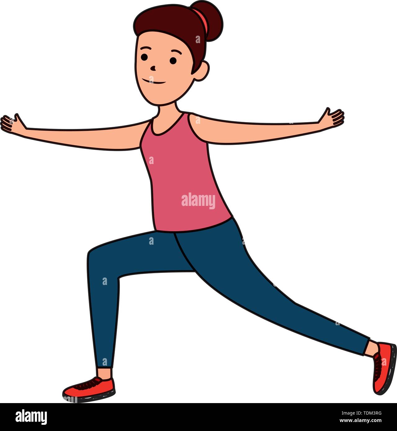 Exercice fitness Stock Vector Images - Alamy