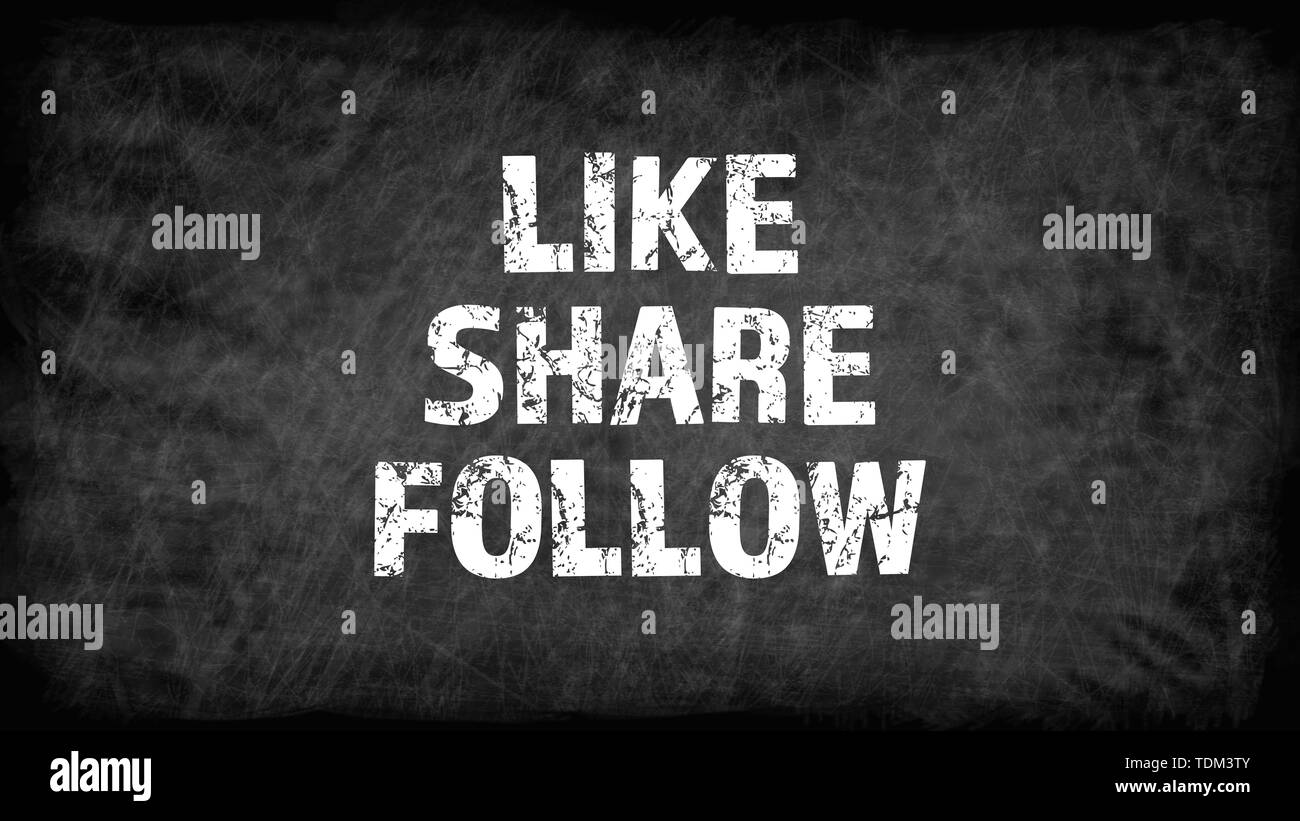 Like share follow concept Stock Photo - Alamy