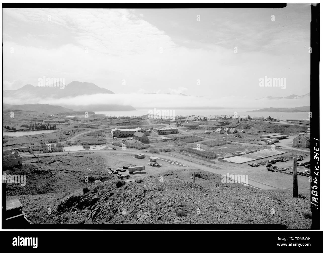PANORAMA, HEADQUARTERS AREA FROM COMMAND POST HILL, LOOKING SOUTHWEST ...
