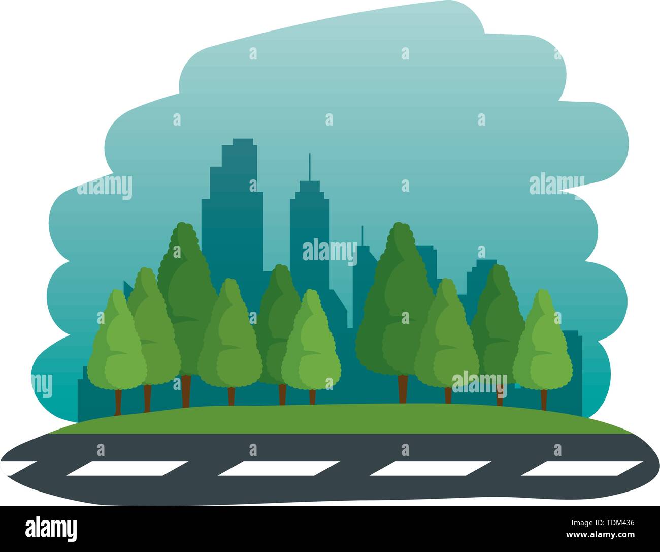 road street urban scene icon Stock Vector Image & Art - Alamy